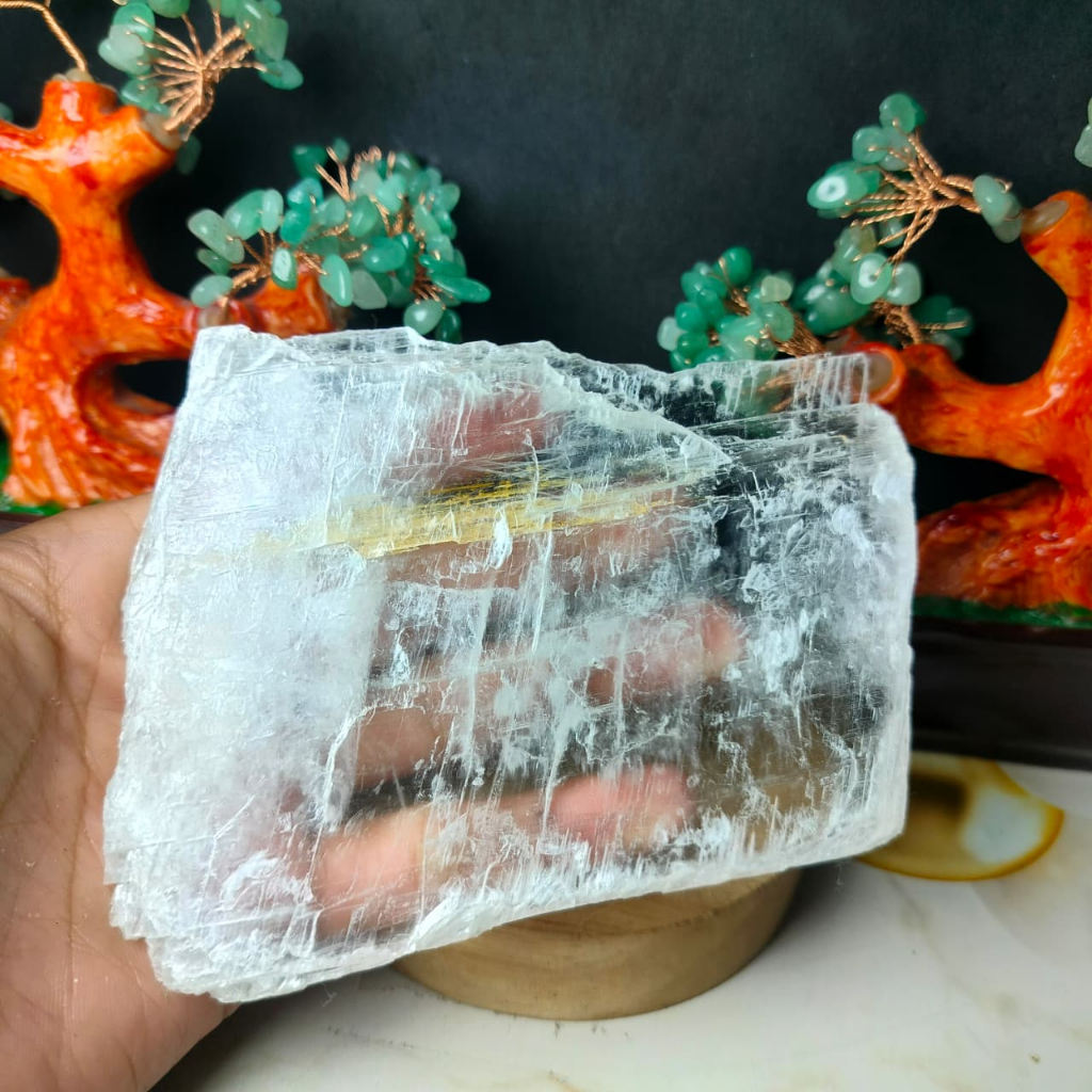 Jual Clear Selenite mexico slab Top Grade (3) | Shopee Indonesia