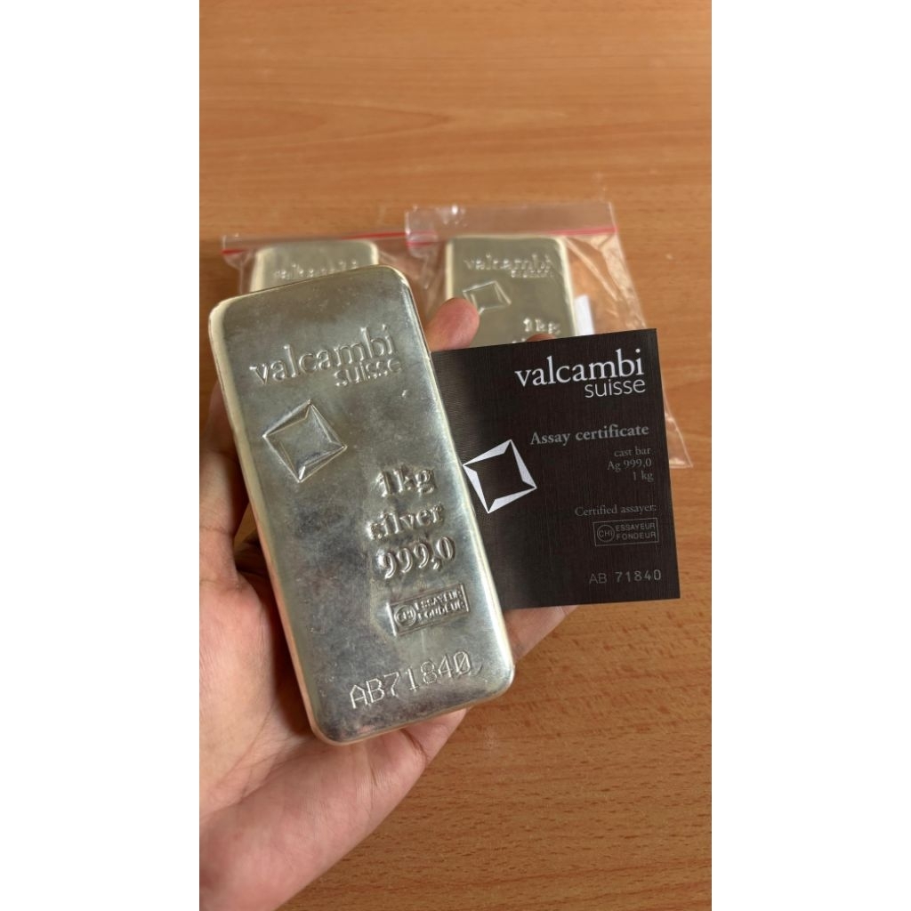Jual LOGAM MULIA PERAK VALCAMBI SWISS 1KG BERSERTIFIKAT RESMI | Shopee ...
