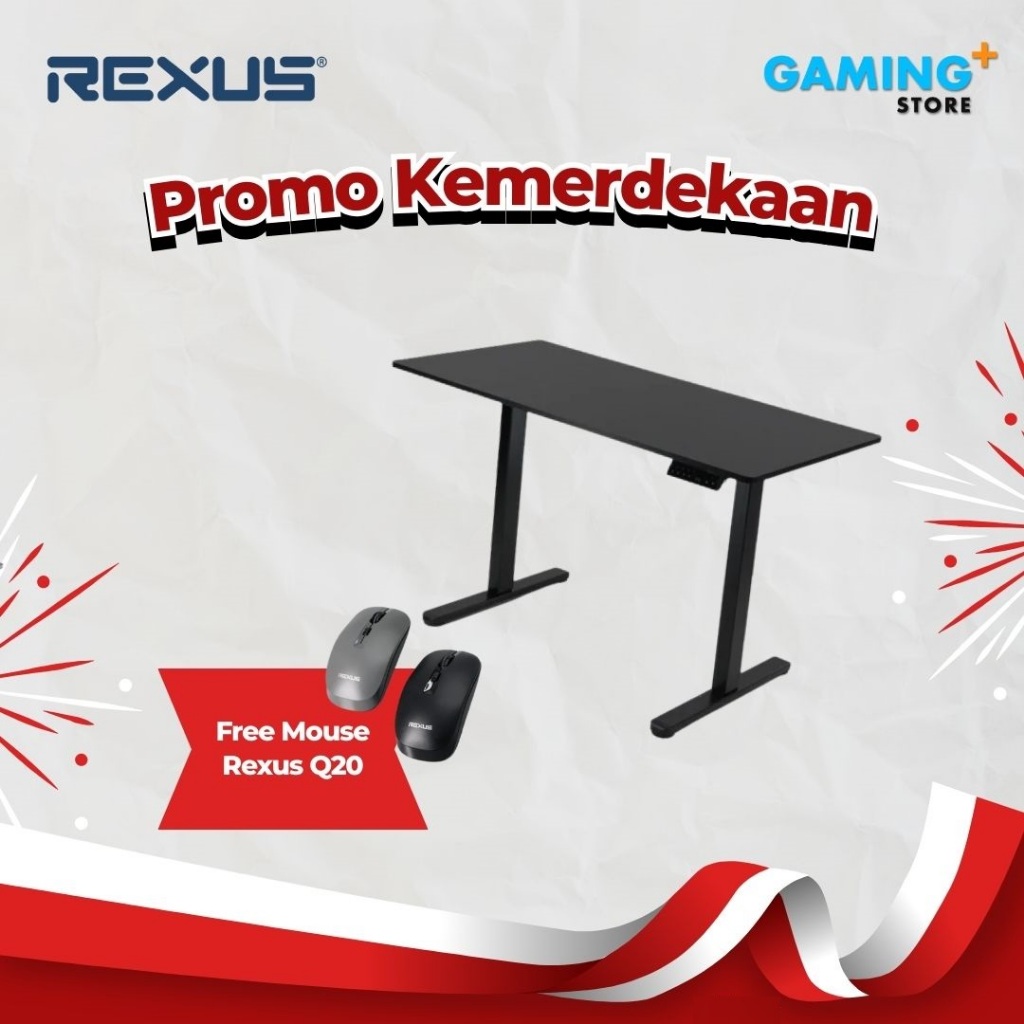 Jual REXUS Standing Desk Gaming Rise RXD-126 Eletric Adjust 4step ...