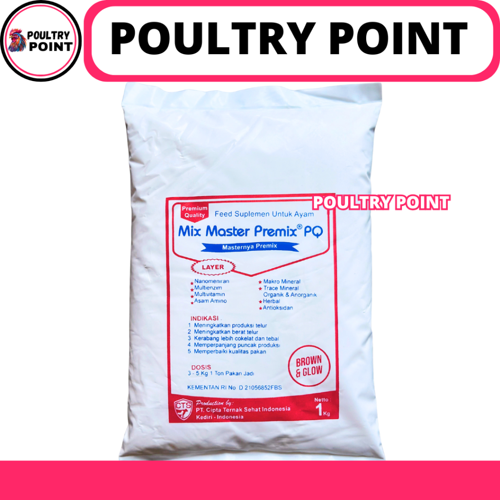 Jual MIX MASTER PREMIX LAYER 1 KG - Premix Ayam Petelur Suplemen Pakan ...