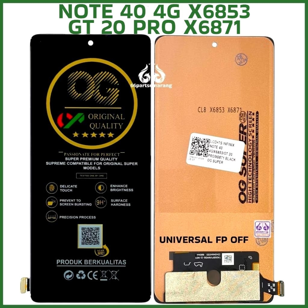 Jual Lcd Touchscreen Infinix Note 40 4G / GT 20 PRO X6853 / X6871 ...