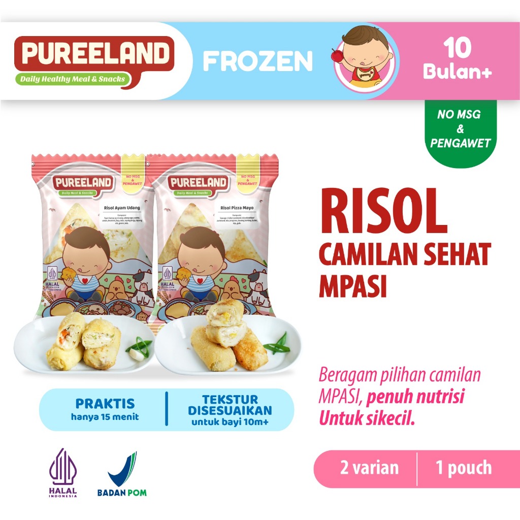 Jual Pureeland Risol / Snack Anak Balita / Frozen Mpasi / Homemade ...
