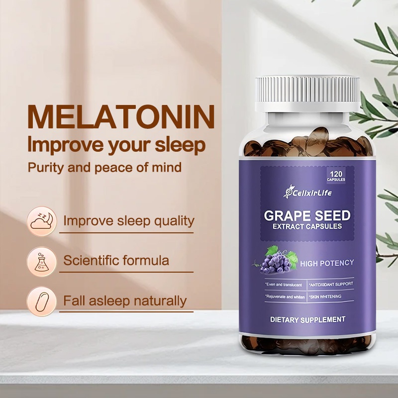 Jual Grape Seed Extract Capsules Strength for Antioxidant Support Skin ...