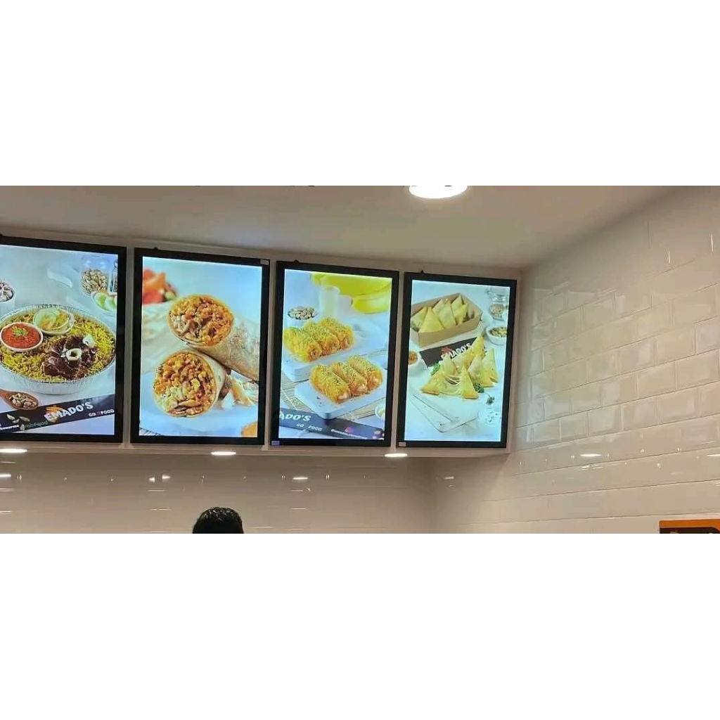 Jual Slim light box custom/ led cafe menu board/ led display signboard | Shopee Indonesia