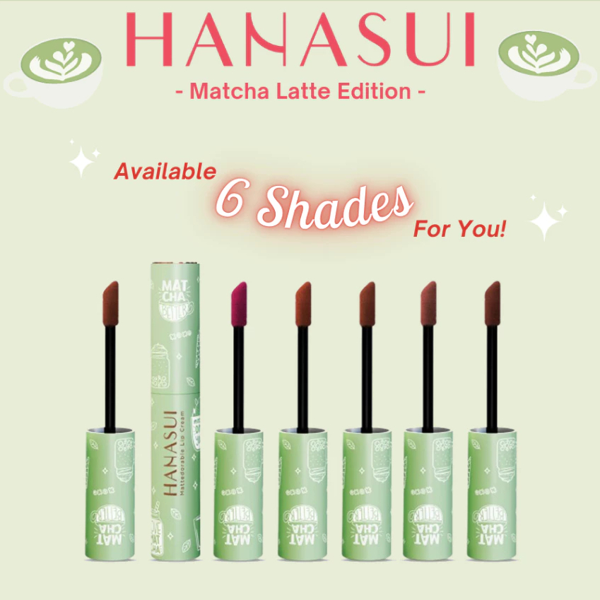 Jual Hanasui Mattedorable Lip Cream Matcha Edition | Shopee Indonesia