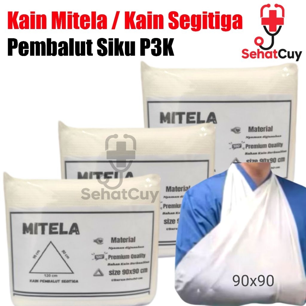 Jual Mitela / Kain Mitela Segitiga / Kain mitela P3K | Shopee Indonesia