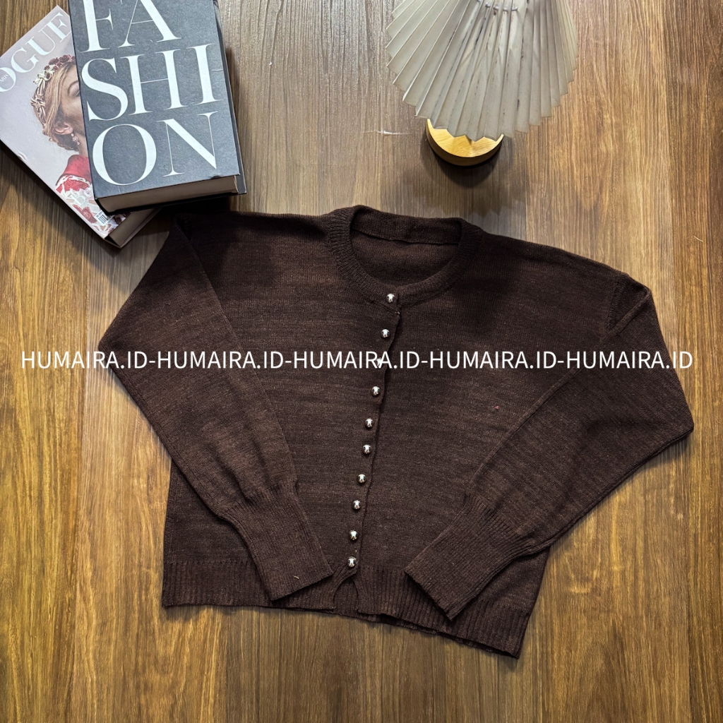 Jual Cardigan Tamara Basic Knit Atasan Pakaian Rajut Wanita Model Polos ...