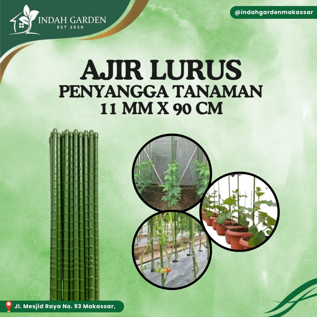 Jual Ajir tanaman merambat penyangga ajir lurus plant stake 11mm x 90 cm | Shopee Indonesia