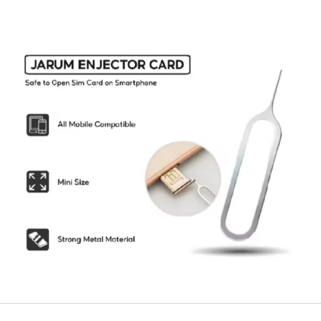 Jual Jarum Tusukan Sim card Sim Ejektor Ejector Sim Trai | Shopee Indonesia