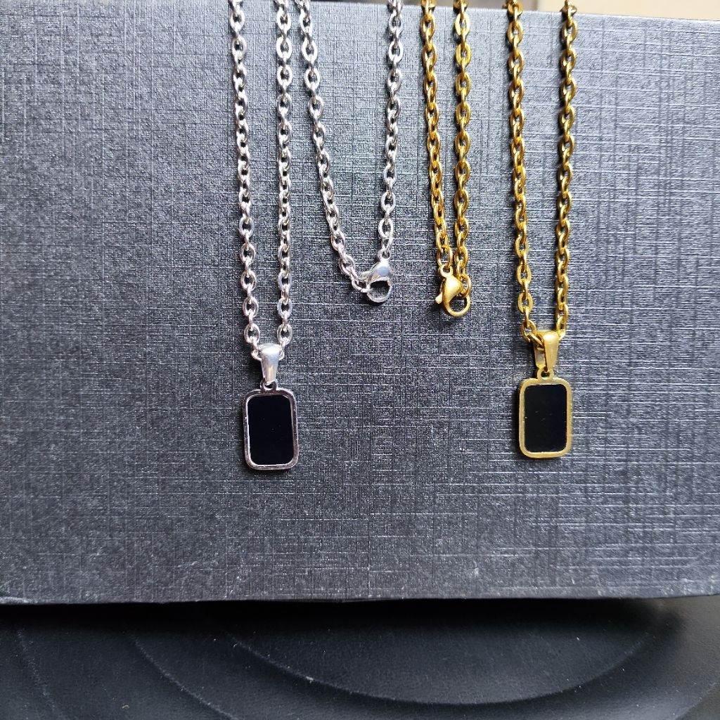 Jual NURI Kalung Titanium Mewah Rantai Liontin Enamel Elegan Anti Karat ...