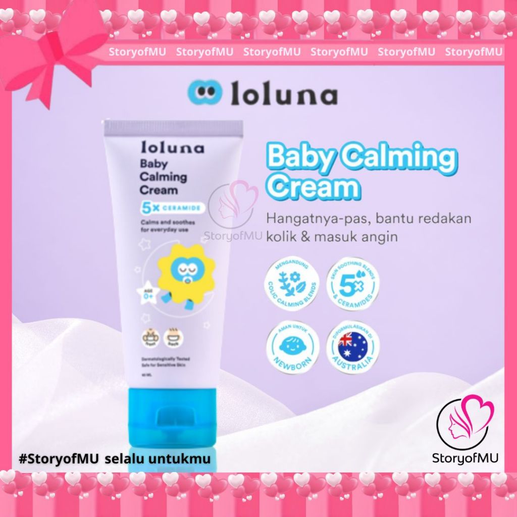 Jual ️ StoryofMU ️ LOLUNA Baby Calming Cream 40ml - Krim Wangi ...