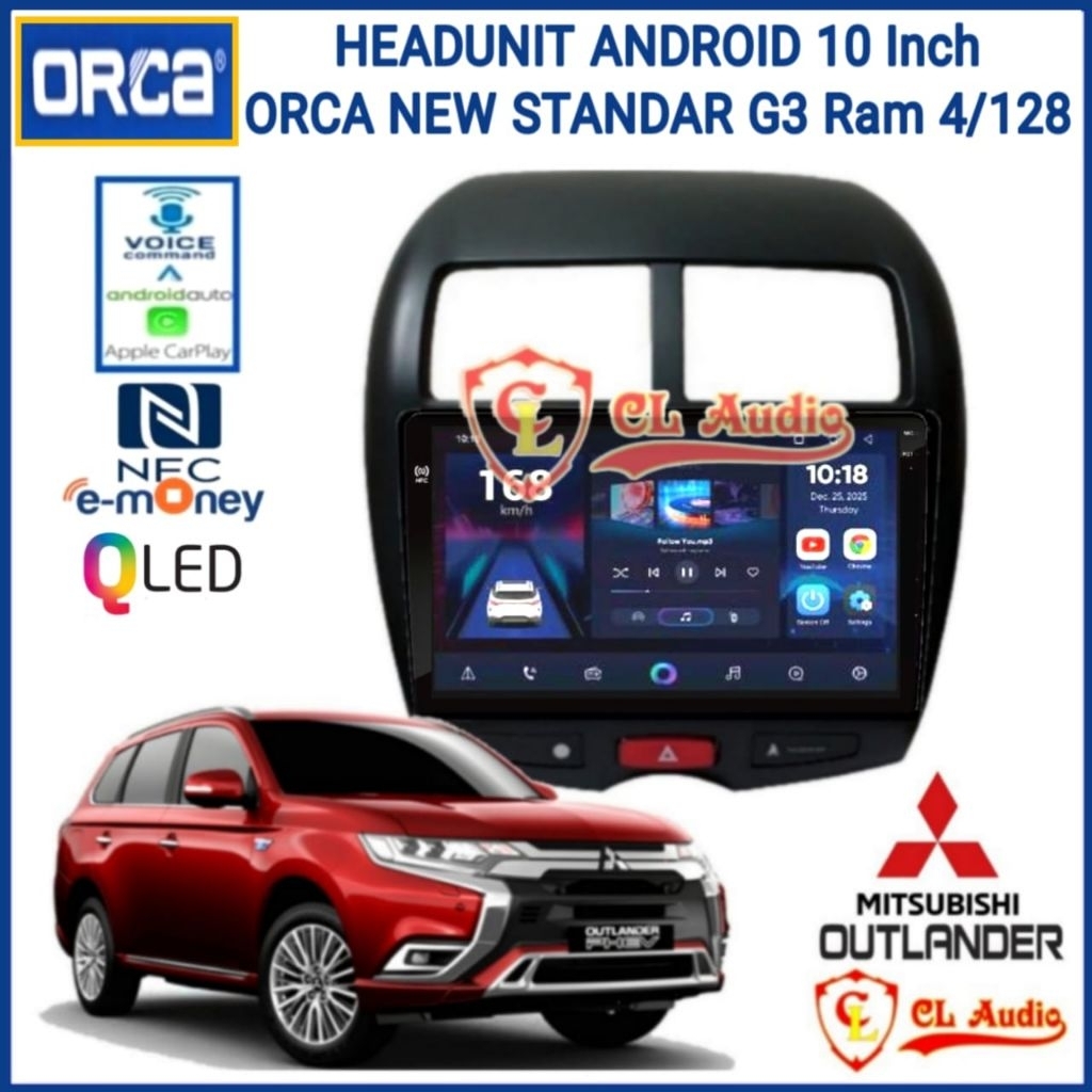 Jual Head Unit Android Orca New Standar 10 Inch Outlander Sport 2012 ...