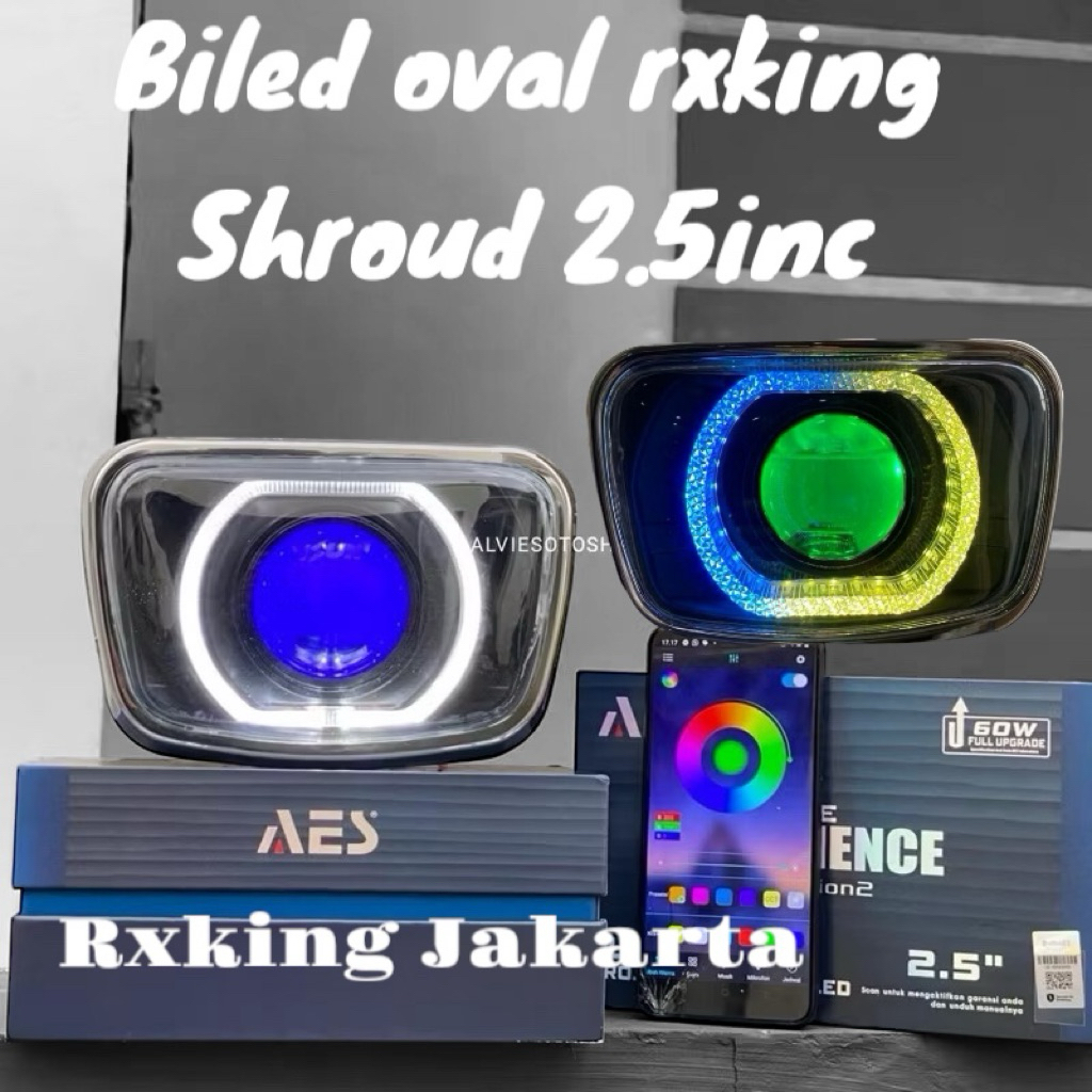 Jual Lampu Biled Rx King Oval Mika Bening Shourd Crystal Runing Biled ...