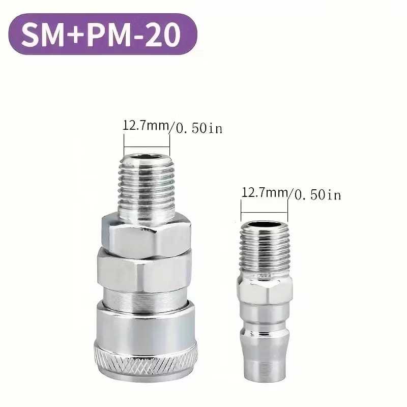 Jual PAKET SET Quick coupler Male Female PM 20 coupling SM20 SAMBUNGAN ...