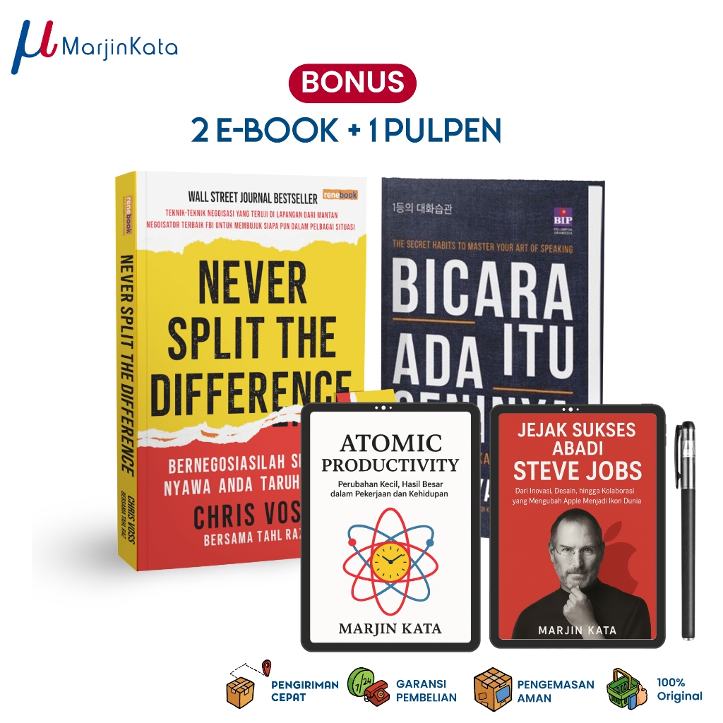 Jual [Paket Hemat] Buku Bicara Itu Ada Seninya Oh Su Hyang & Never Split The Difference Chris ...
