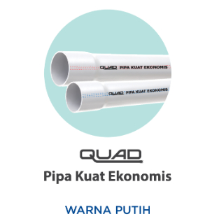 Jual PIPA 5 DIM INCH QUAD TEBAL AW & D HARGA PER BATANG 4 METER PRALON ...