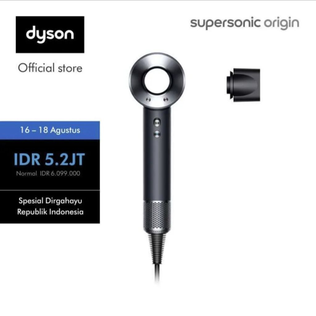 Jual Dyson Supersonic Origin Hair Dryer HD08 Lite Pengering Rambut ...