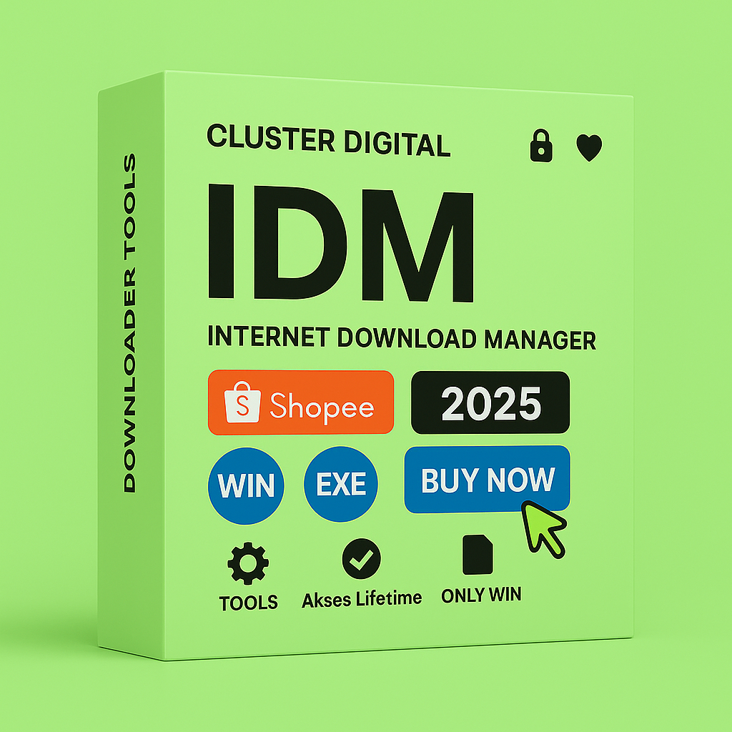 Jual Cluster Digital IDM Internet Download Manager 2025 | Shopee Indonesia