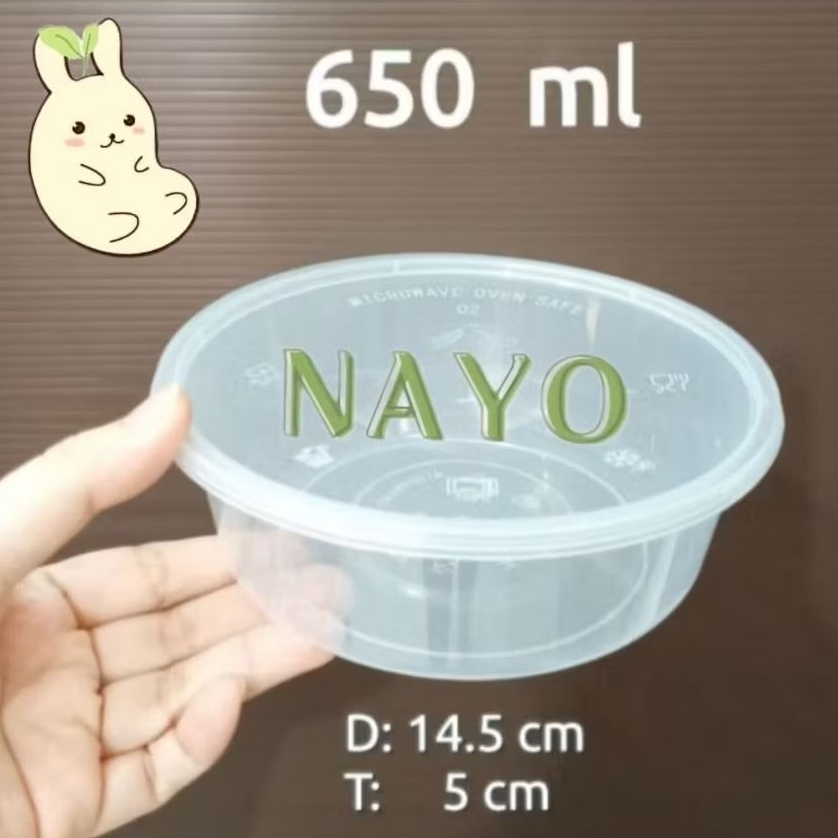 Jual Cup plastik 650ml OTI (25 pcs)/ Thinwall bulat/ Mangkok plastik ...