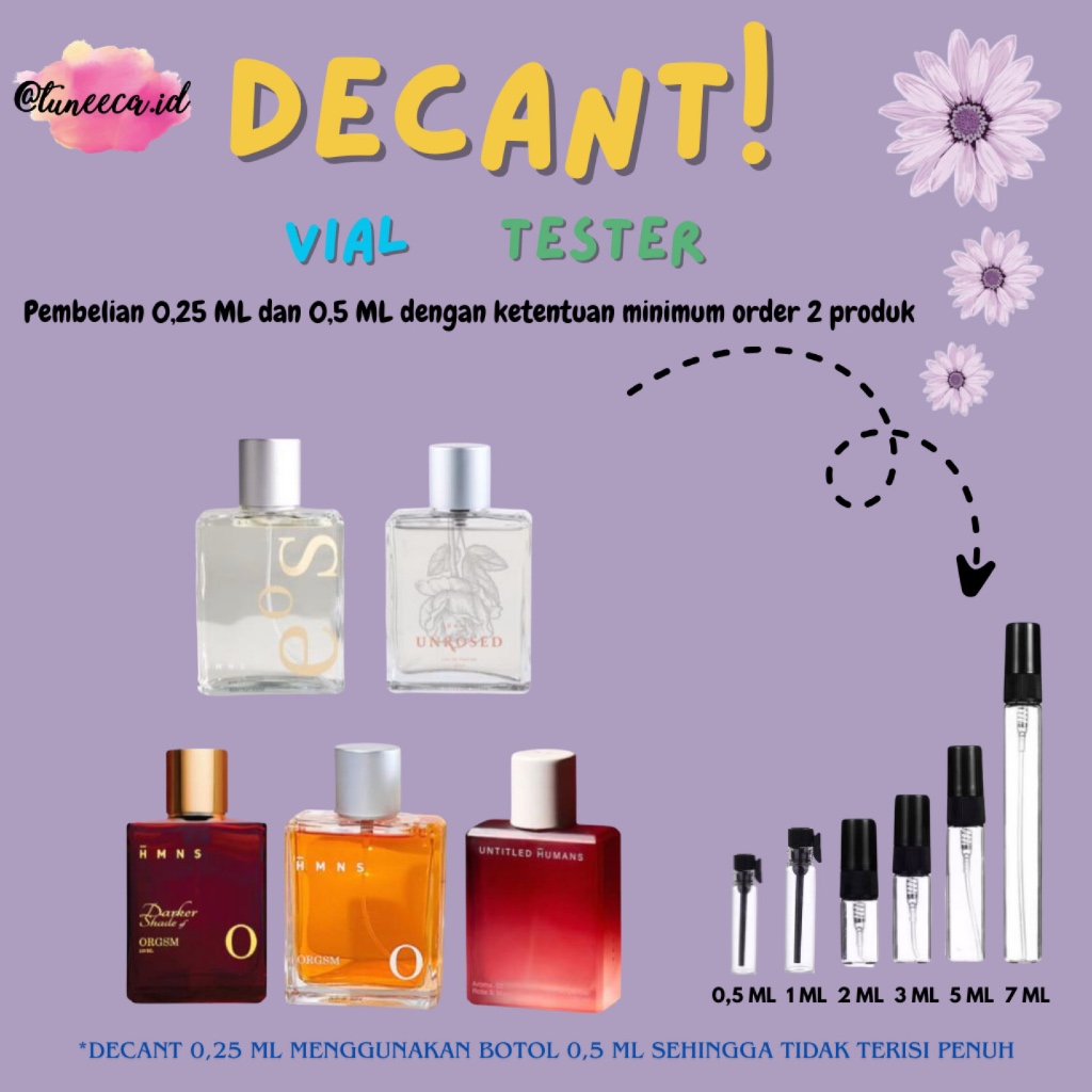 Jual Decant HMNS Perfume (Share in Bottle) – ORGSM , EOS , Untitled ...