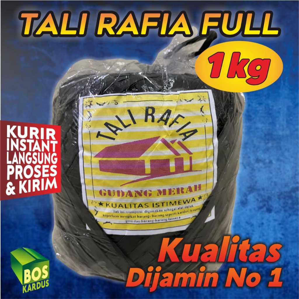 Jual Tali Plastik Rafia 1 Kg Full Hitam Sangat Kuat | Shopee Indonesia