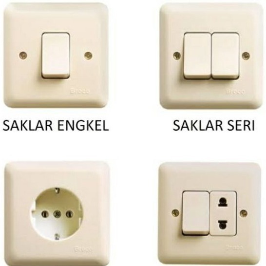 Jual Saklar Seri Inbow 2 Saklar Lampu Listrik IB Switch Konta On Off ...