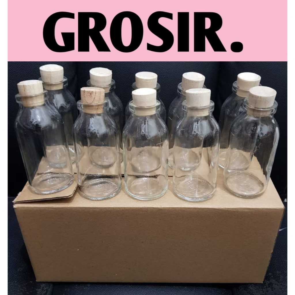 Jual GROSIR 100ML BOTOL ASI KACA / BOTOL PENYIMPANAN ASI ASIP BPA FREE ...