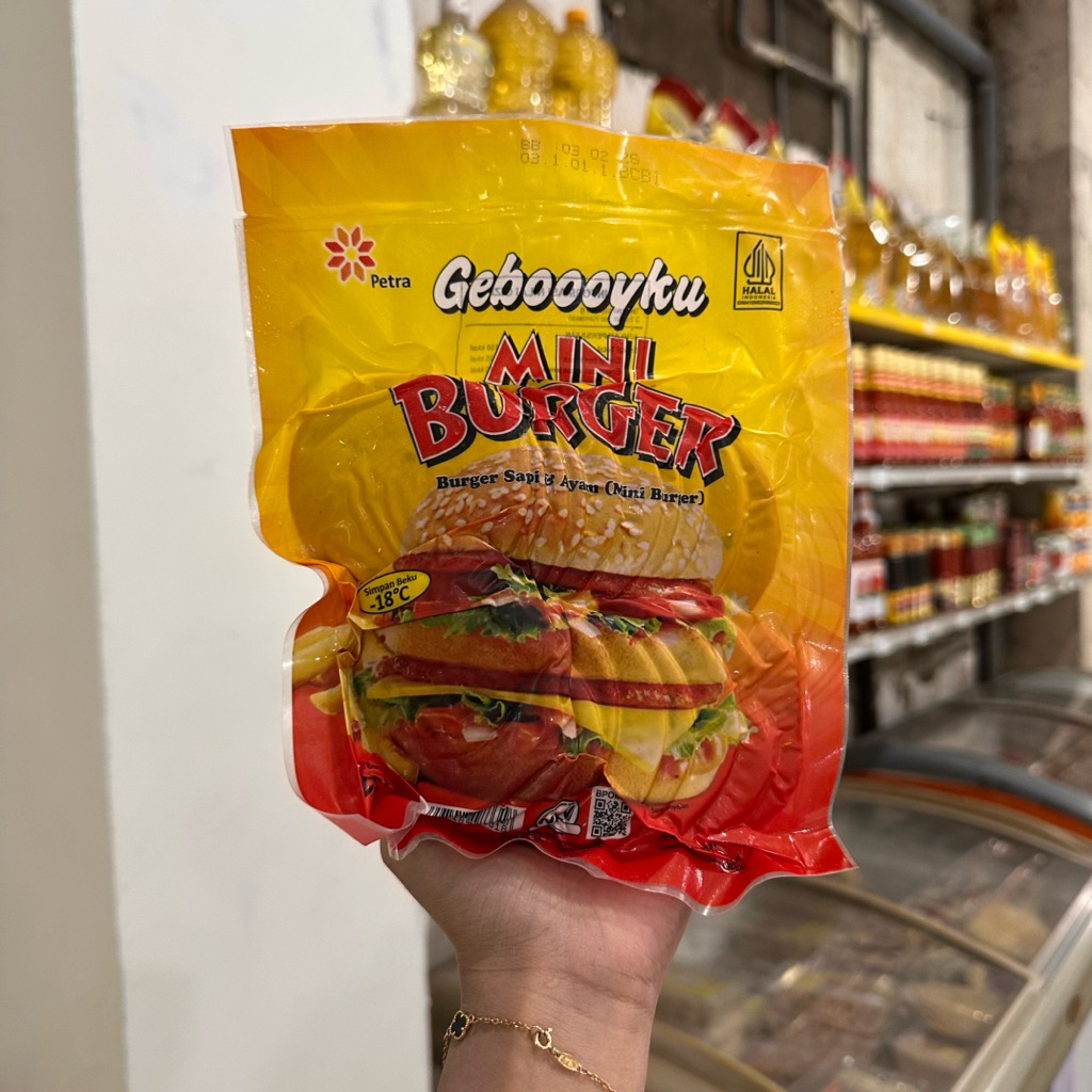 Jual GEBOY beef burger mini 280g | Shopee Indonesia