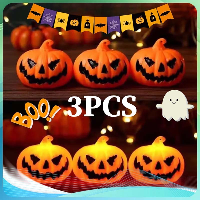 Jual 3pcs Ampu Lilin Labu Pumpk Lampu Helloween Dekorasi Lampu Haloween ...