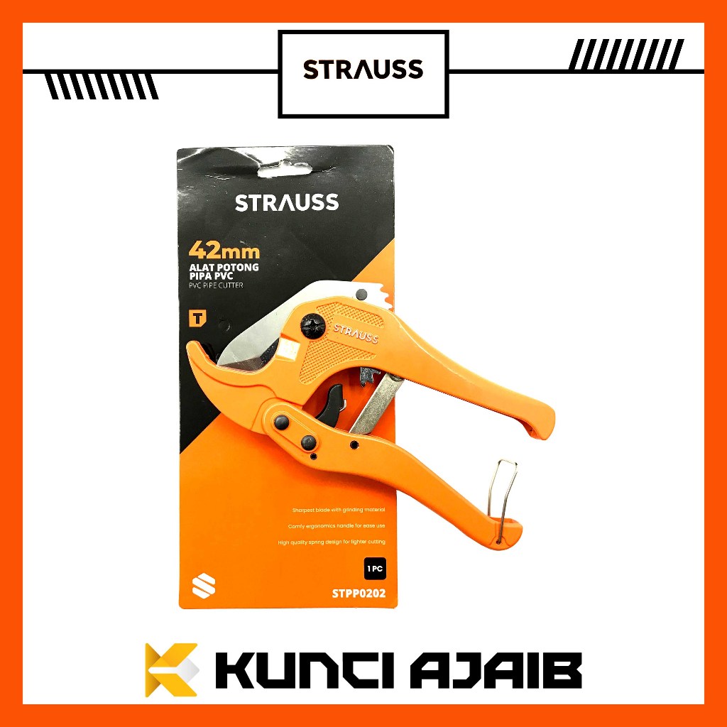 Jual STRAUSS Pipe Cutter 42 mm Gunting Pipa PVC Tang Potong Alat ...