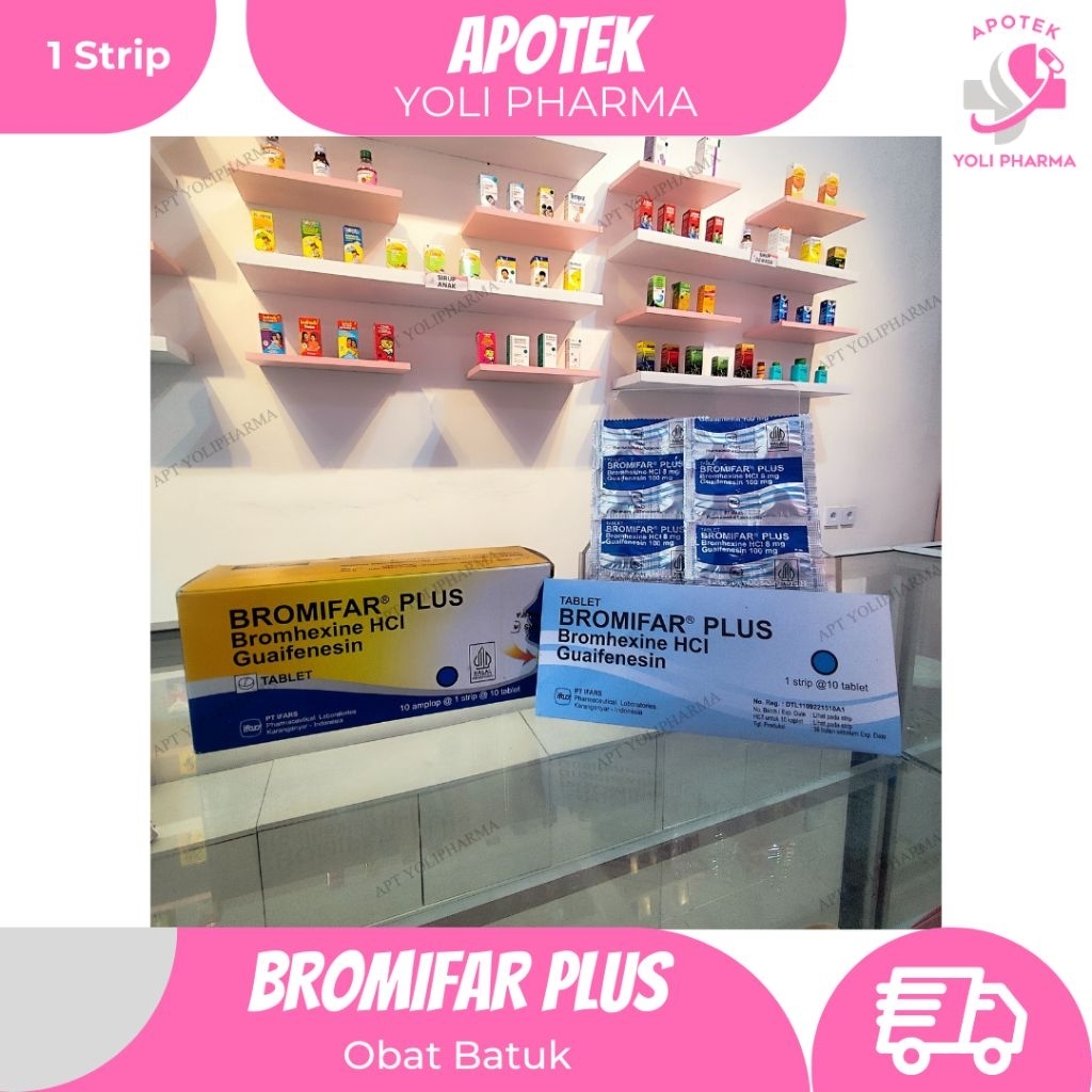 Jual Bromifar Plus Tablet Obat Batuk Berdahak Untuk Mengencerkan Dahak ...