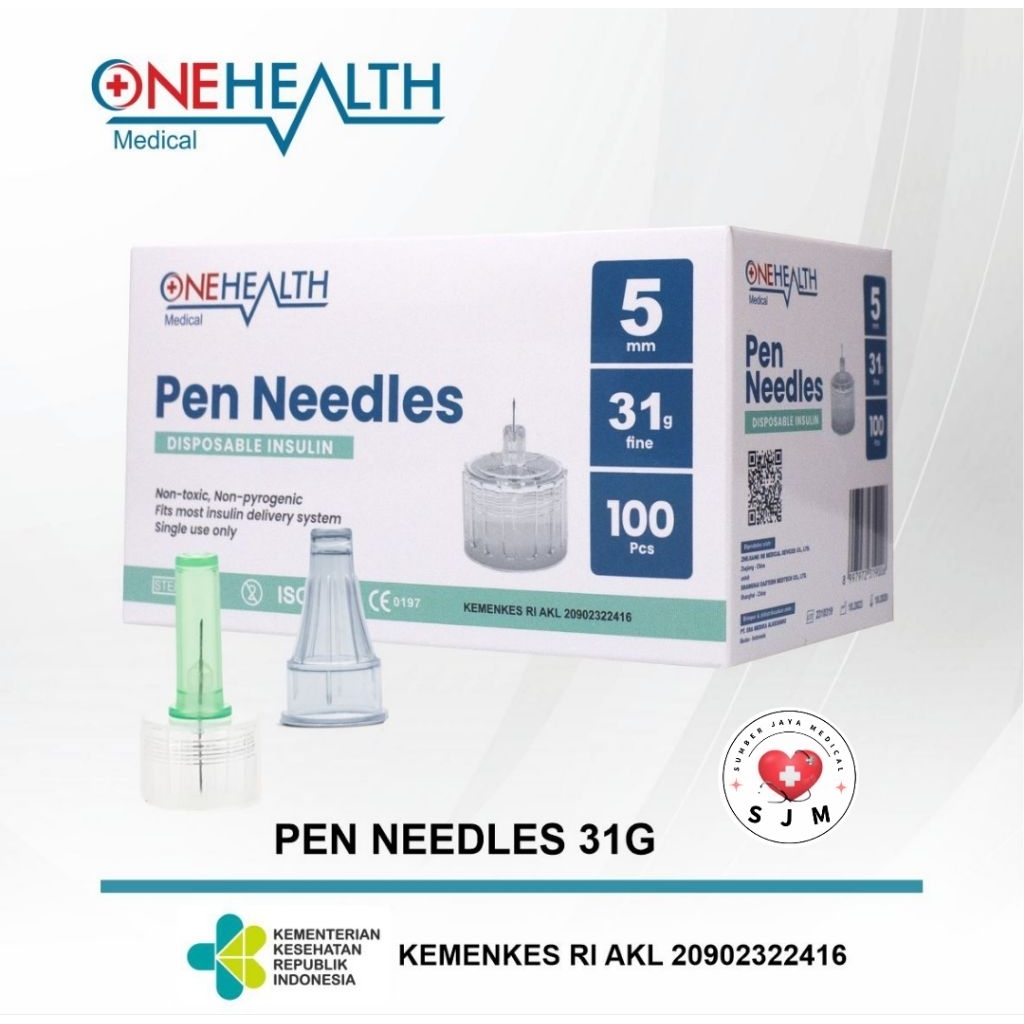 Jual Onehealth Pen Needles 31G / Jarum Insulin 31G Onehealth | Shopee ...