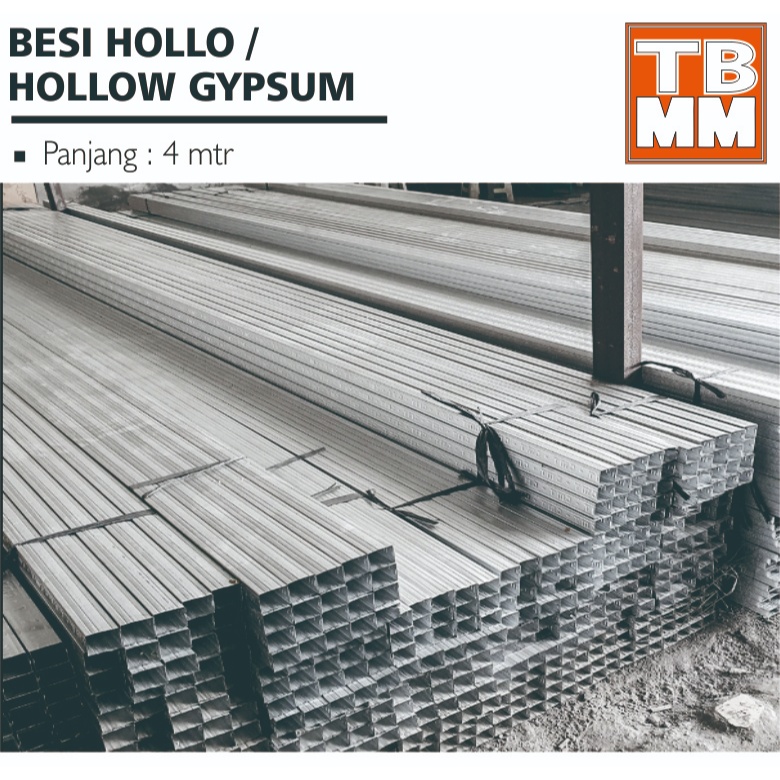 Jual Besi Hollo Profil Gipsum / Rangka Atap Hollow Gypsum 2x4 dan 4x4 ...