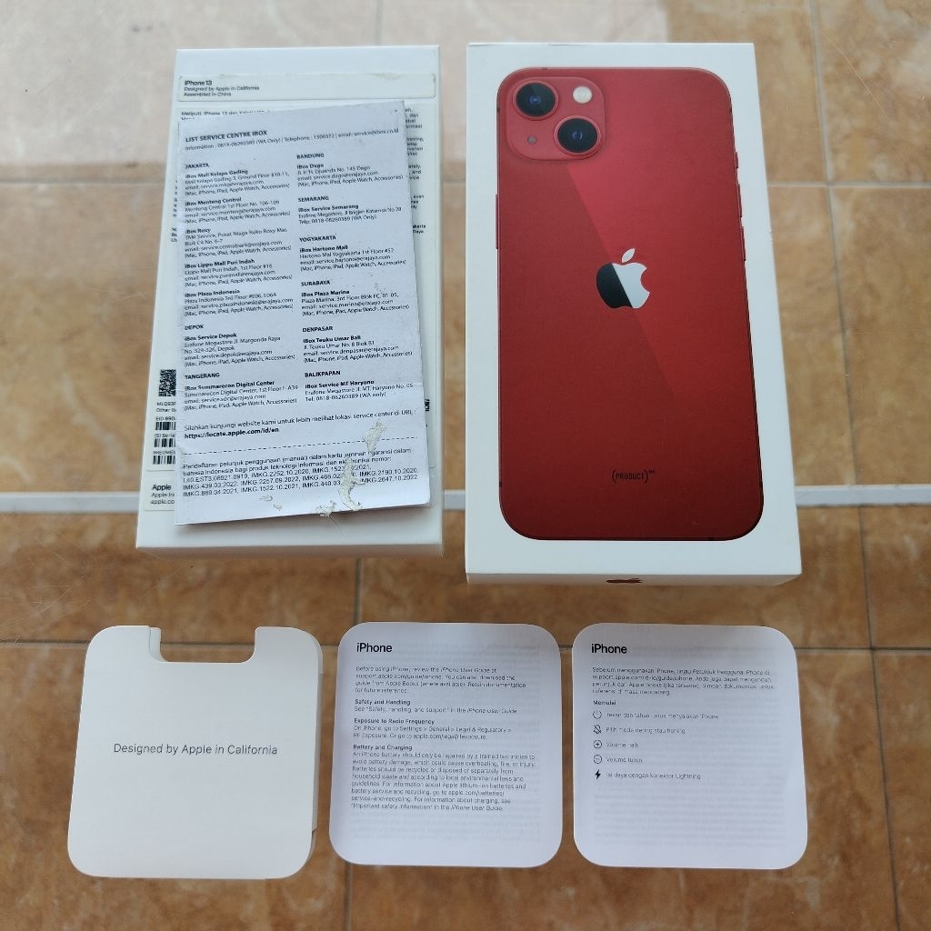 Jual Dus Box iPhone 13 256GB Red iBox Original Copotan | Shopee Indonesia