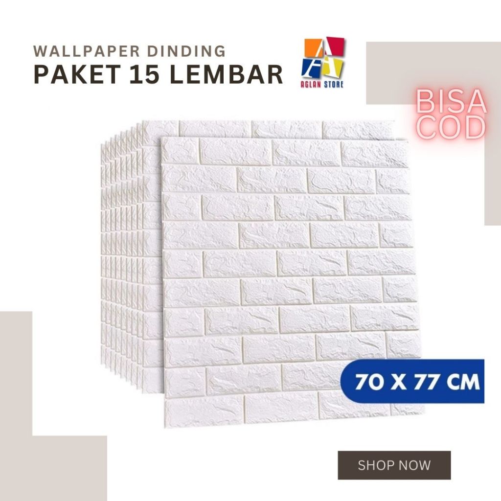 Jual PAKET 15 LEMBAR - Wallpaper Dinding 3D / Wallpaper Dinding 3d ...