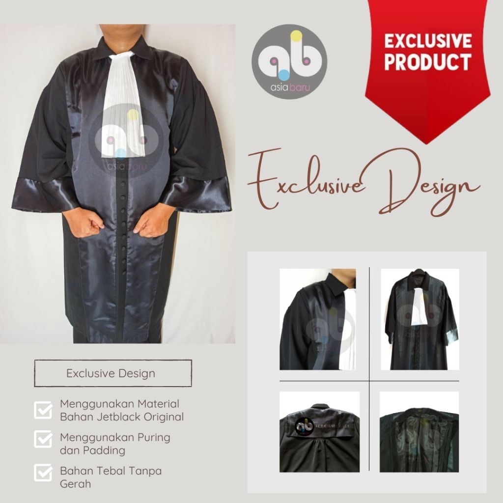 Jual [EXCLUSIVE] Toga Pengacara | Toga Advokat | Toga Jaksa | Exclusive ...