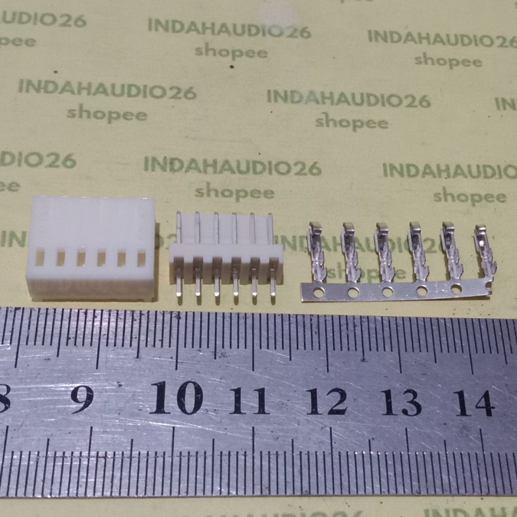 Jual 6pin socket pcb molek set kf2510 soket molex pcb molex female male ...