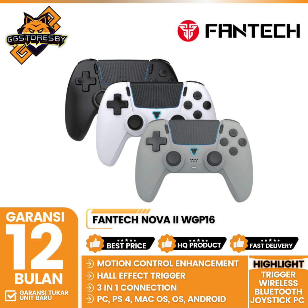 Jual Fantech NOVA II WGP16 / WGP-16 Gamepad Wireless Hall Effect Analog ...