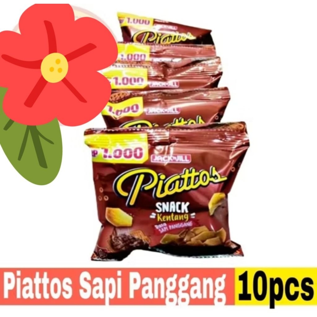 Jual ( ECER RP 1.000)PIATTOS SNACK KENTANG ISI 10 PCS X 7G | Shopee ...