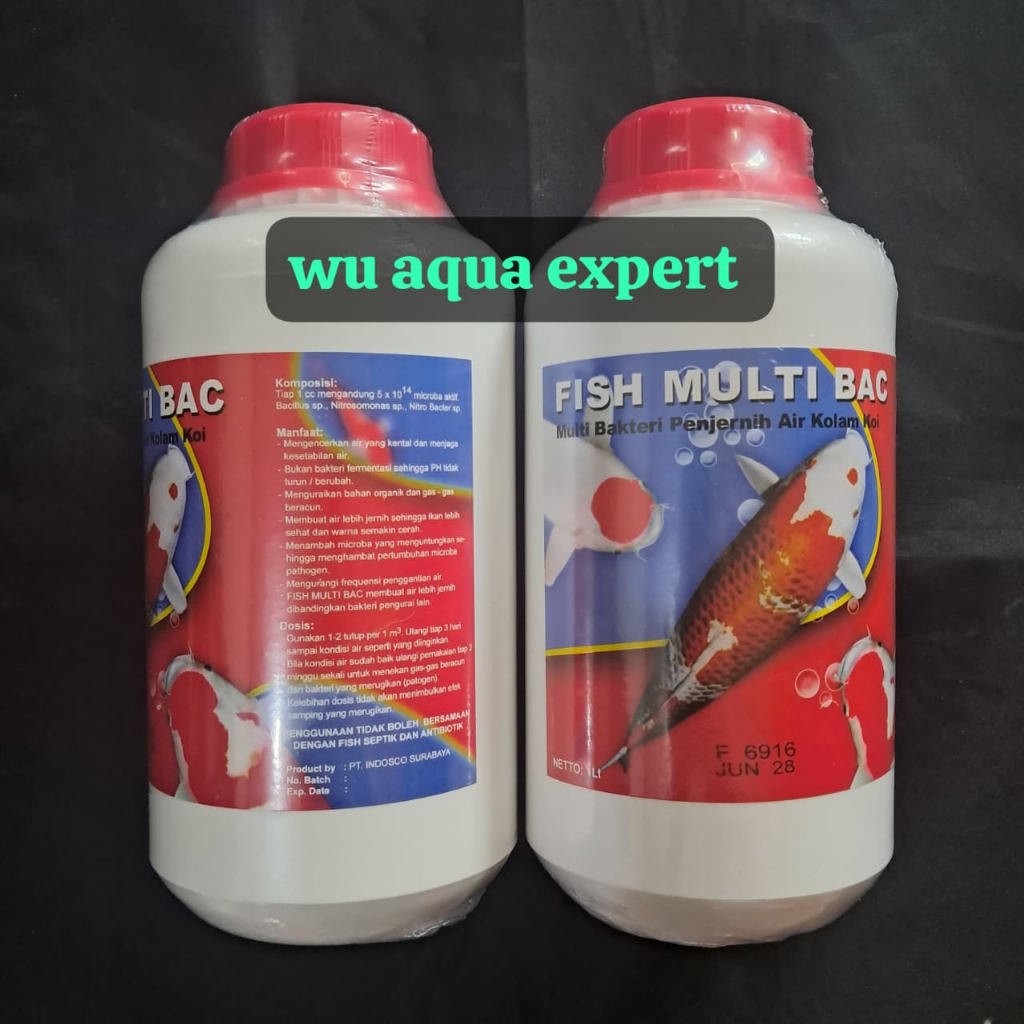 Jual BOSTER FISH MULTI BAC 1 Liter Penjernih Air Kolam Bakteri Starter ...