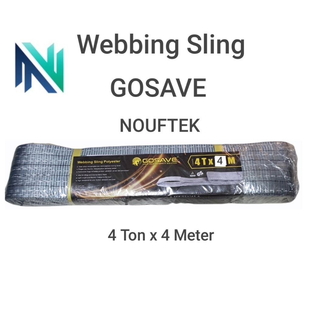 Jual Webbing sling 4 ton x 4 meter Gosave | Shopee Indonesia