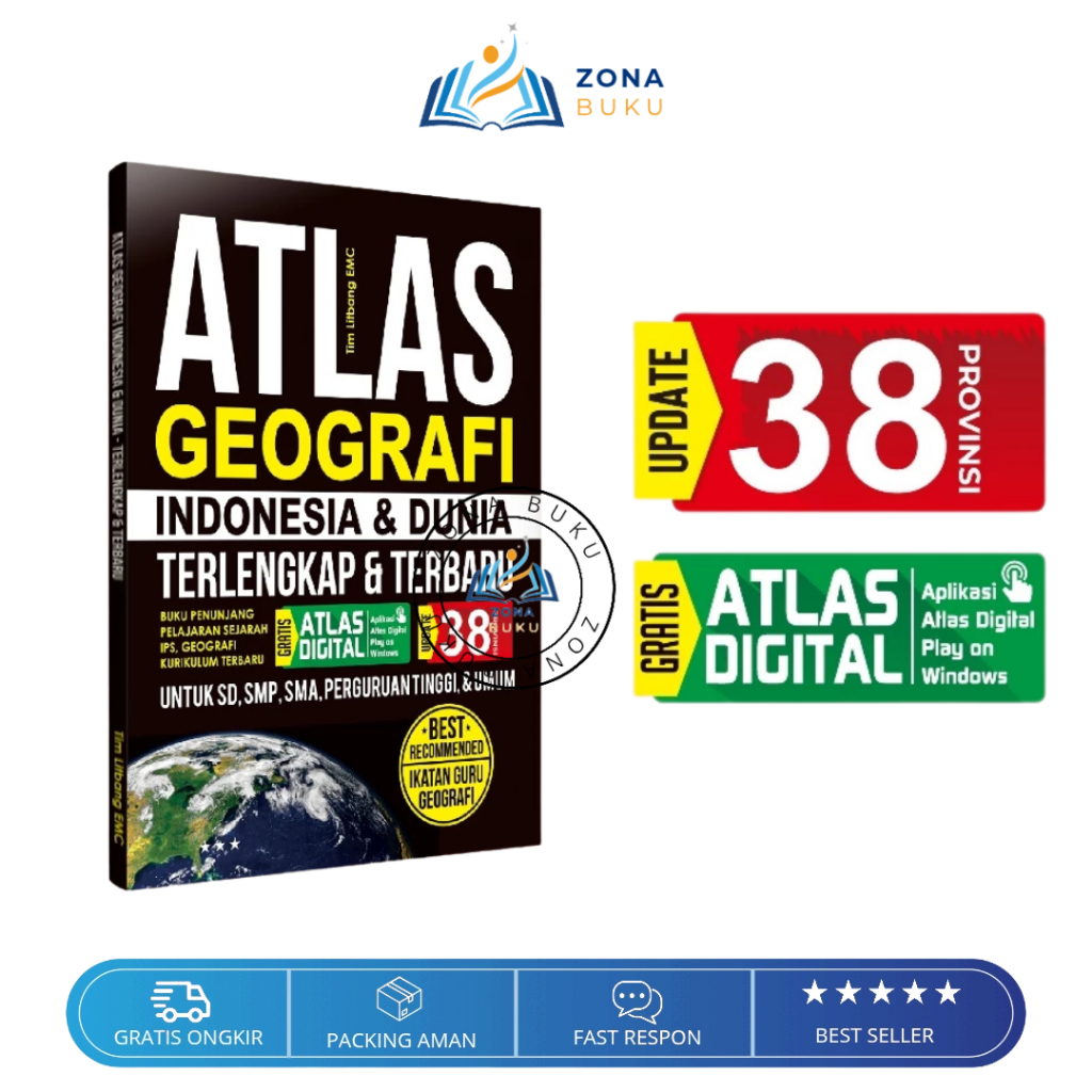 Jual Buku Atlas Geografi Indonesia dan Dunia Peta Terlengkap Terbaru ...