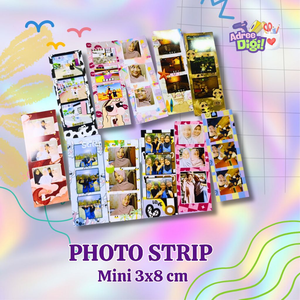 Jual POTOSTRIP MINI ID STRIP POTO, CUSTOM PHOTOSTRIP KERTAS PHOTO ...