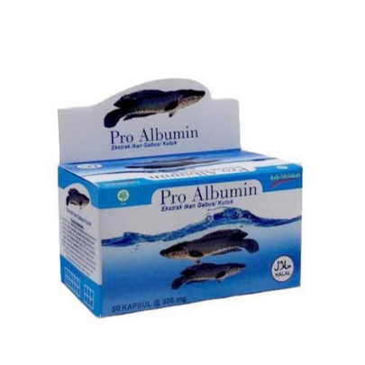 Jual Pro Albumin Kapsul Ikan Gabus Obat Pra Operasi Cesar Isi 50 Kapsul ...