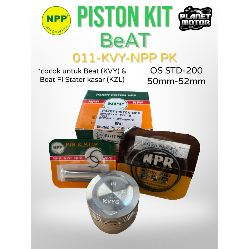 Jual PISTON KIT SEHER KIT BEAT BEAT FI KVY KZL NPP | Shopee Indonesia