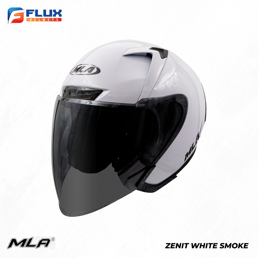 Jual [ORIGINAL MLA] Helm MLA ZENIT WHITE SMOKE - Helm Half Face SNI ...