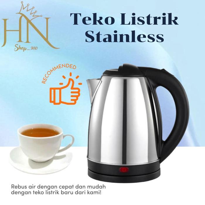 Jual Teko Listrik SQRS 2 Liter Stainless Steel Pemanas Air Electric ...