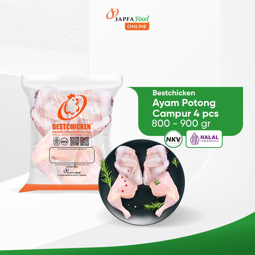 Jual Bestchicken Daging Ayam Potongan Campur 4pcs 800 gr - 900 gr ...