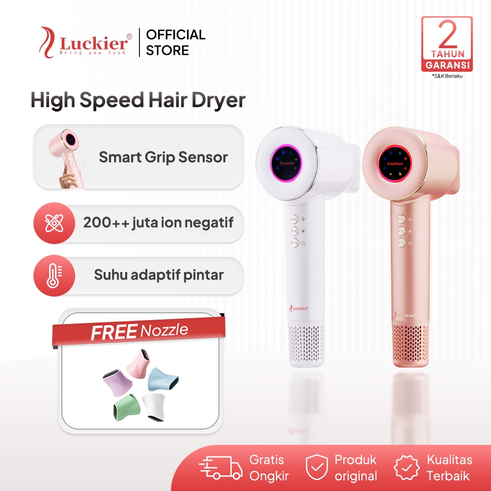 Jual Luckier PRO Smart High Speed Hair Dryer Portabel Pengering Rambut ...