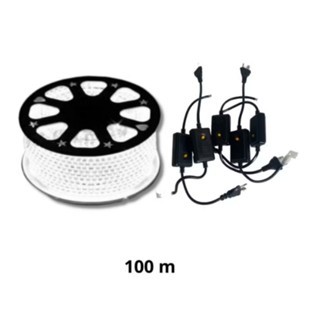 Jual Lampu LED Strip Selang 3528/ 2835 100M AC 220V Warna Putih ...